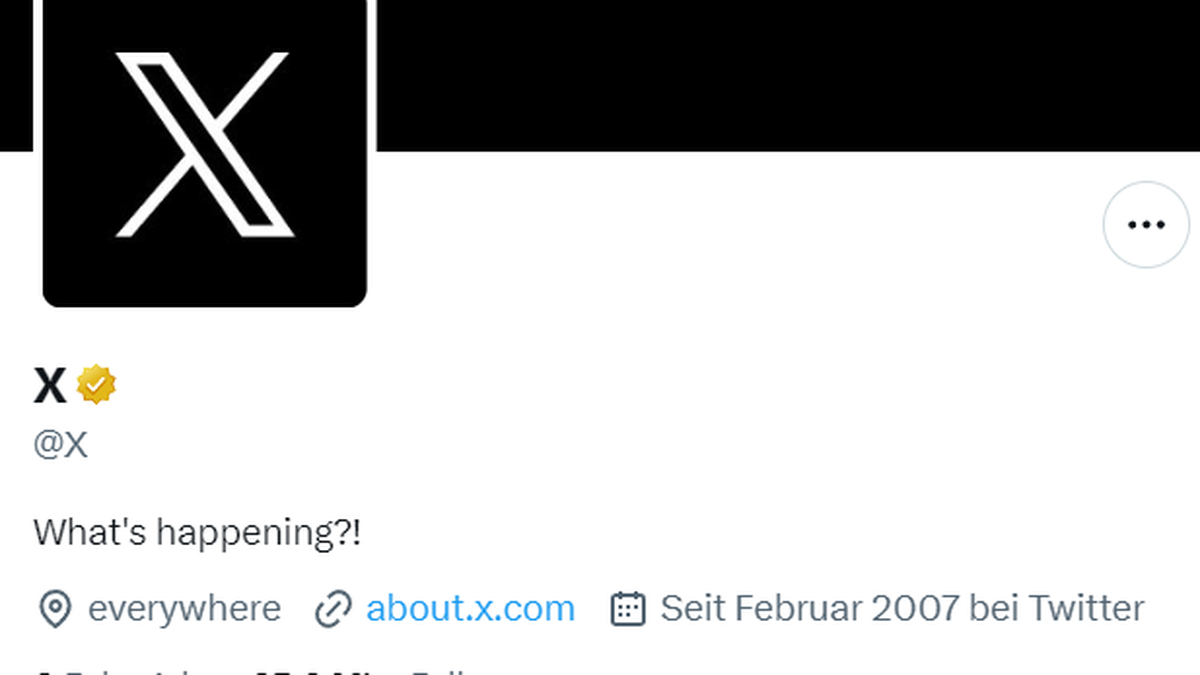 Twitter: Offizieller Account heisst nun @X
