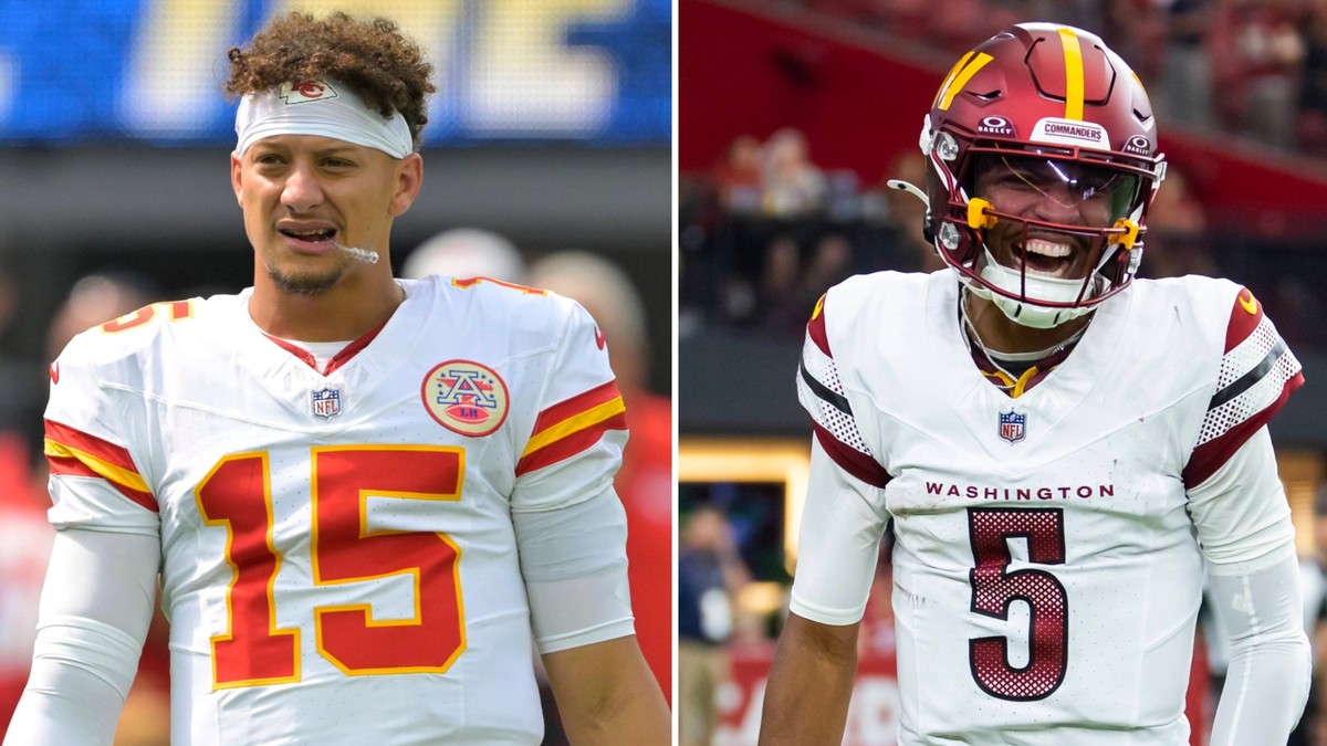 NFL: Patrick Mahomes verletzt Mitspieler Rice – Jayden Daniels mit Rekord