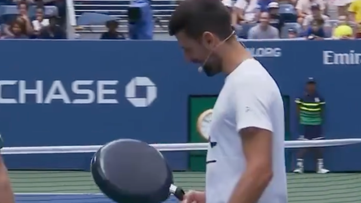 Djokovic spielte im Vorfeld ans US Open mit ungewöhnlichen «Rackets»