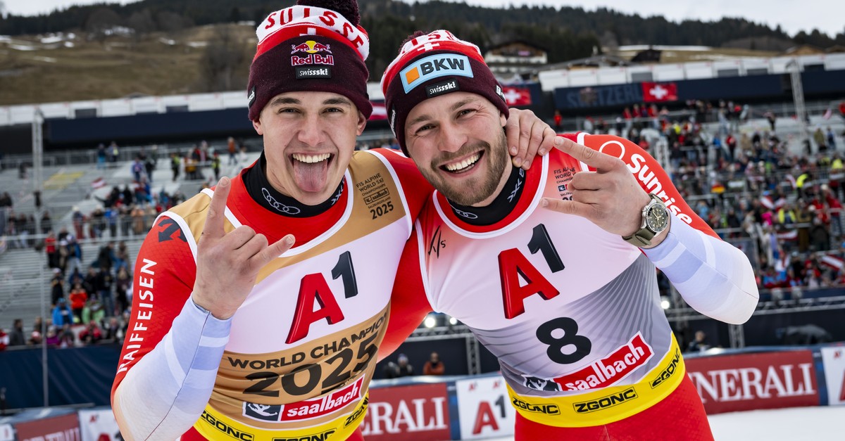 Ski-WM in Saalbach: Franjo von Allmen krönt sich zum Abfahrtsweltmeister