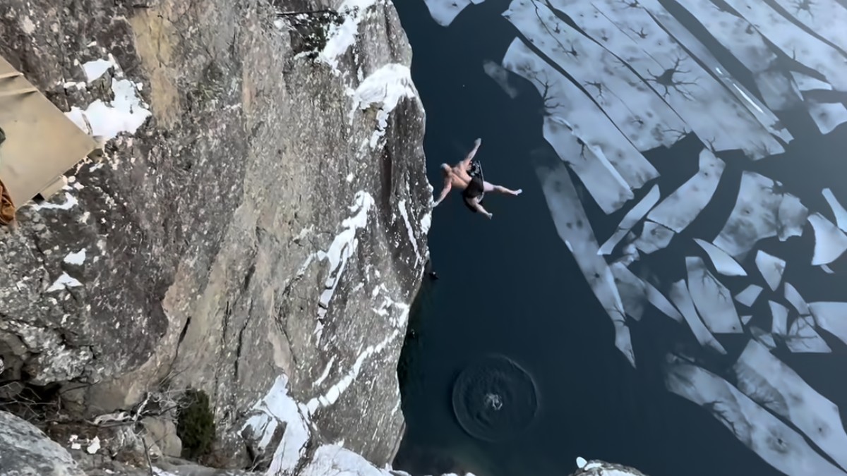 Hier wird gerade ein neuer Weltrekord im «Dødsing» aufgestellt