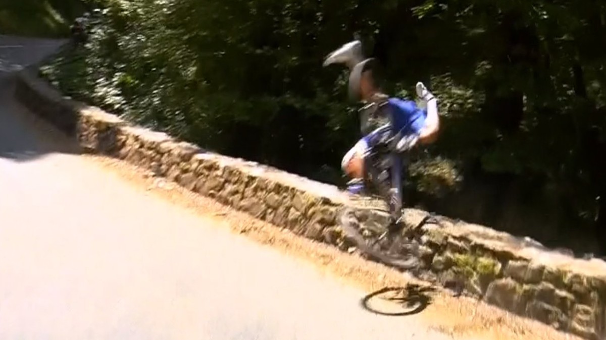 Philippe Gilbert stürzt bei der Tour de France 2018