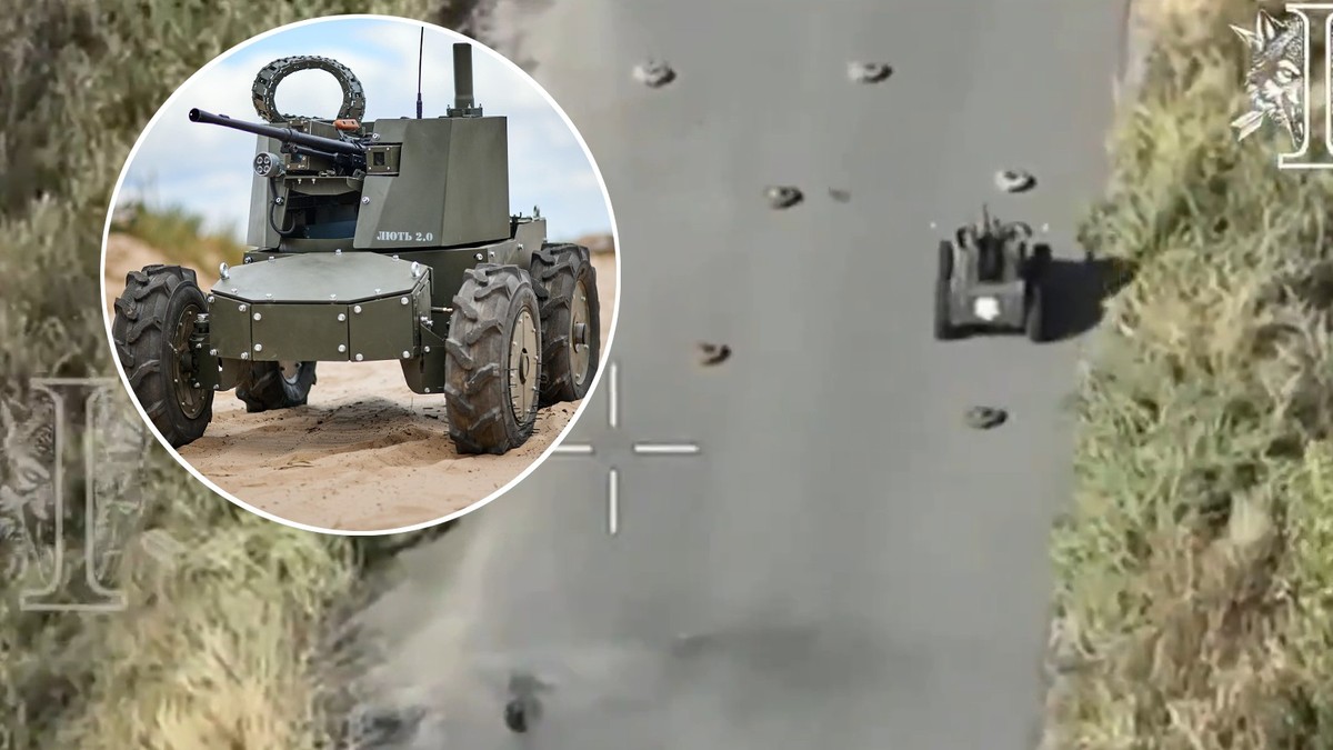 Kampfroboter «Lyut» der Ukraine vertreibt Soldaten aus Russland